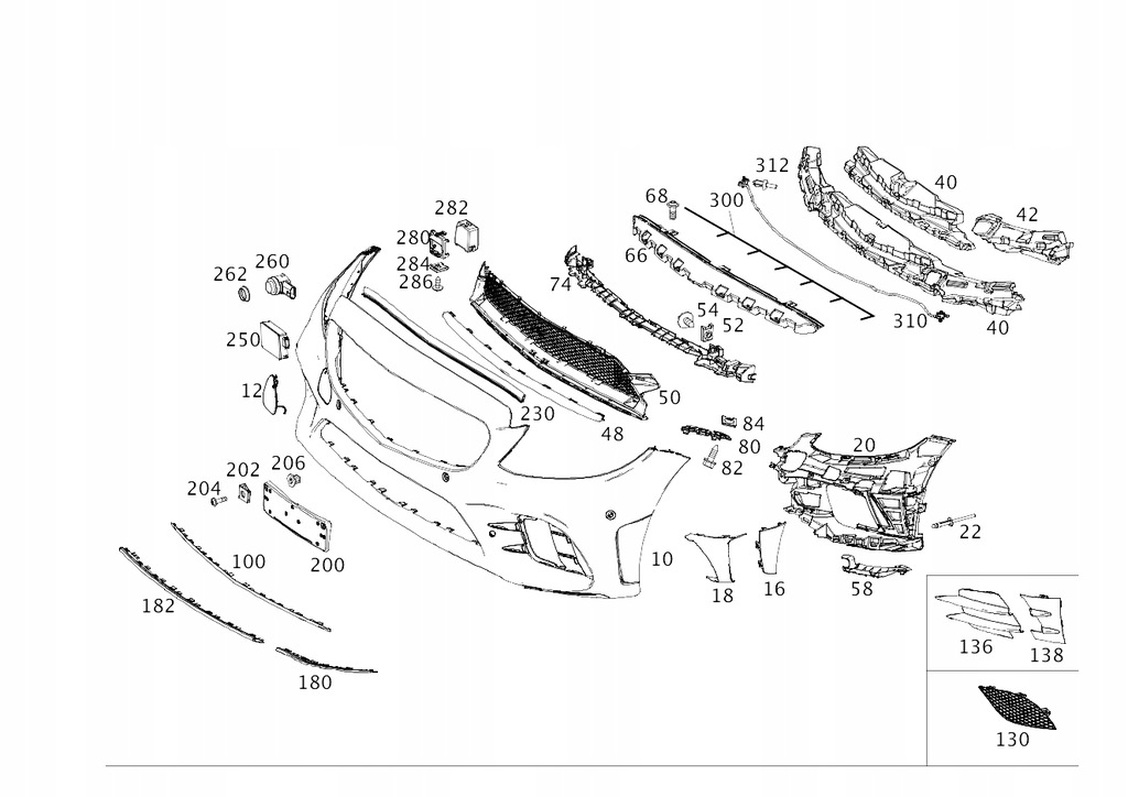 PODKŁADKI POD TABLICE MERCEDES C KLASA C205 - 8782686531 - oficjalne ...