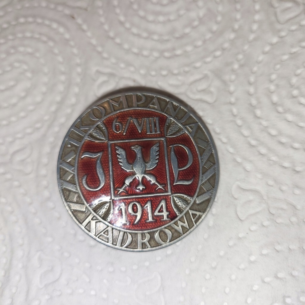 ODZNAKA PIERWSZA KOMPANIA KADROWA Józef Piłsudski - 15017356244 ...