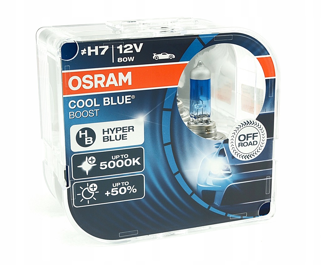ŻARÓWKI OSRAM H7 COOL BLUE HYPER BOOST 80W 5000K - 7725870653 ...