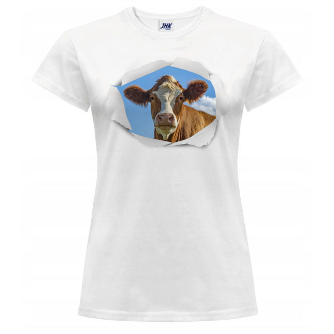 Koszulka zdjęcie damska farmera rolnika krowa M - 12589562259 - oficjalne archiwum Allegro