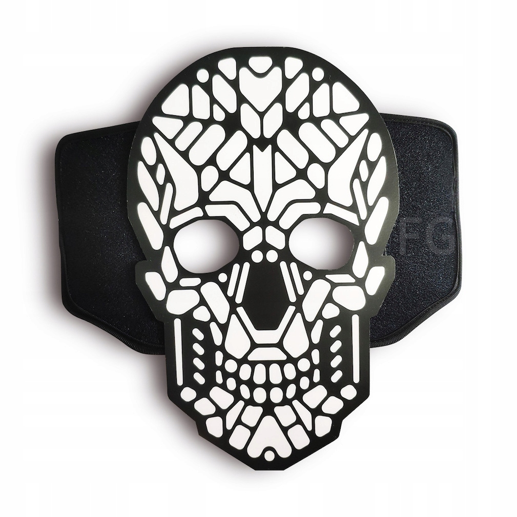 El Mask Aktywowana głosem maska świecąca czaszki - 11544229829 ...