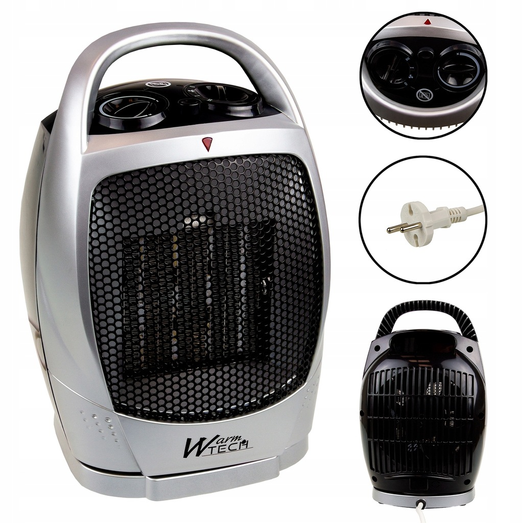 Termowentylator grzejnik elektryczny farelka 1500W - 12592953061 ...