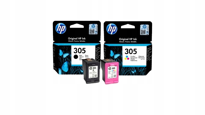 Tusze Oryginalne HP 305 BK + KOLOR 6ZD17AE - 12494887708 - oficjalne ...