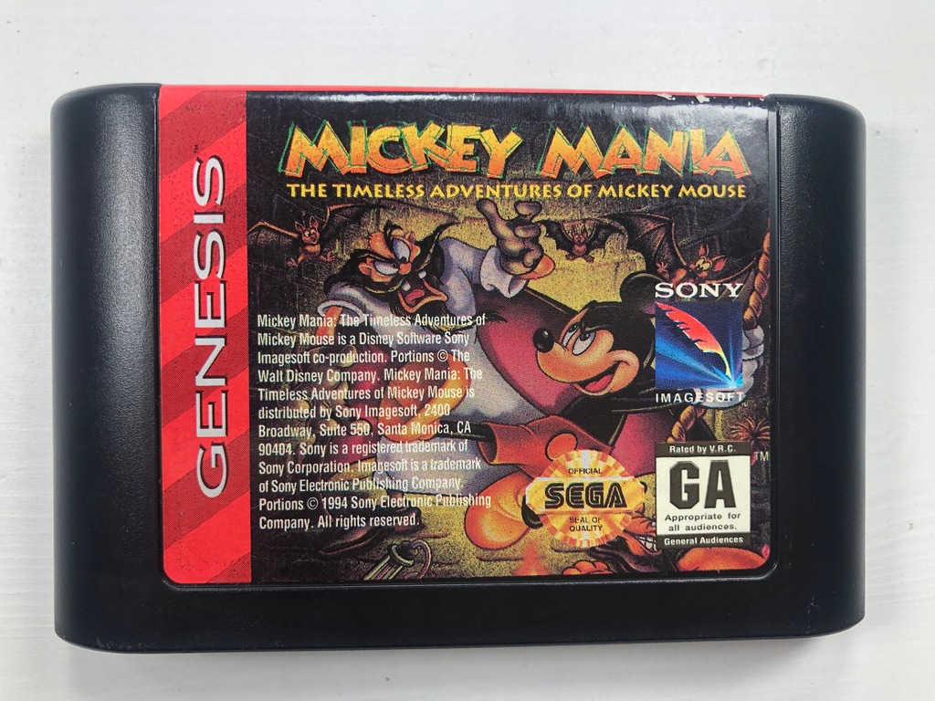 Gra The Timeless Adventures of Mickey Mouse Genesis Sega Megadrive ...