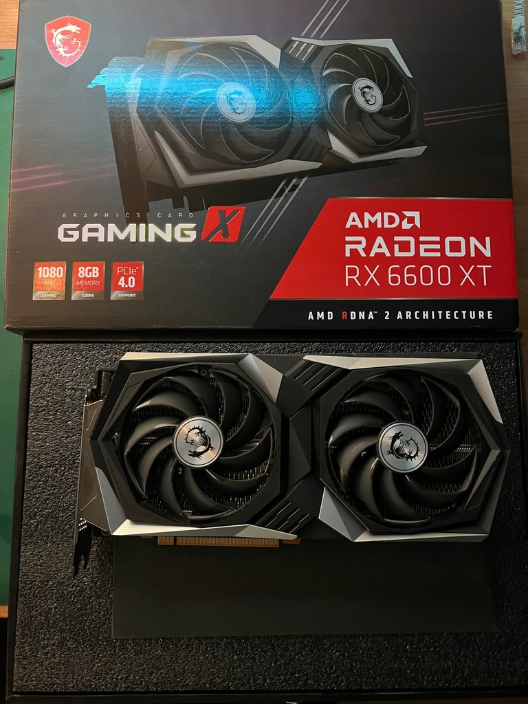 Karta graficzna MSI RX 6600 XT Gaming X 8G Gwar. - 12628742053 ...