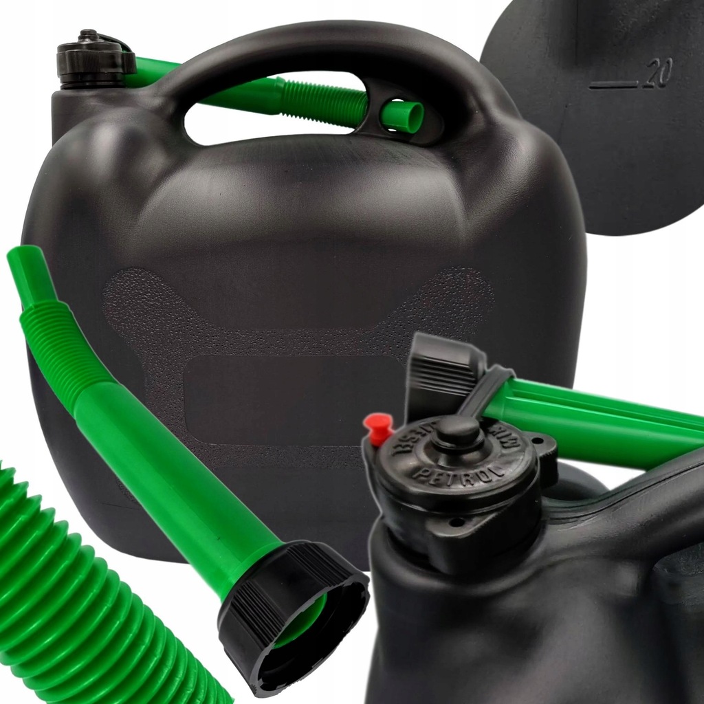 KANISTER PLASTIKOWY NA PALIWO 20L OWAL ATESTOWANY - 12008092739 ...