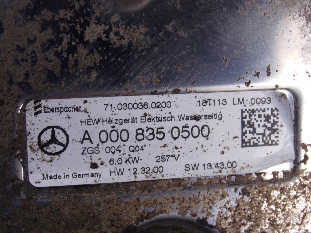 Mercedes W166 W205 nagrzewnica A0008350500 - 12291775840 - oficjalne ...