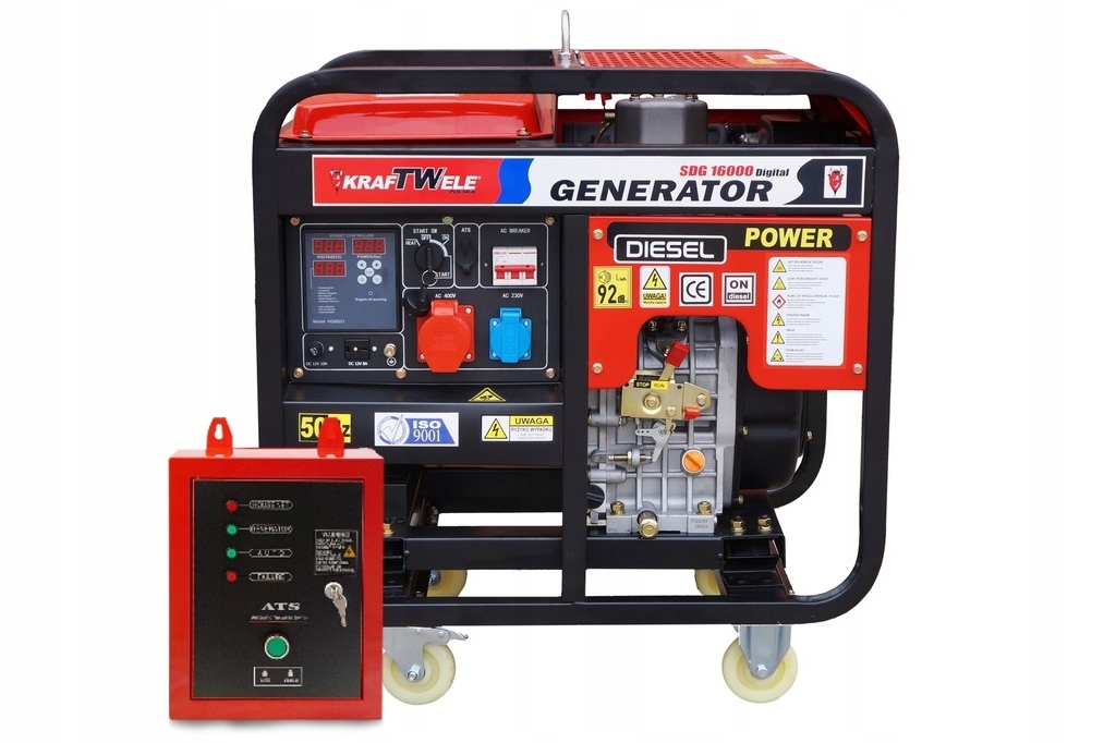 AGREGAT GENERATOR PRĄDOTWÓRCZY 16 kVA ON 400V ATS - 13929109863 - oficjalne archiwum Allegro