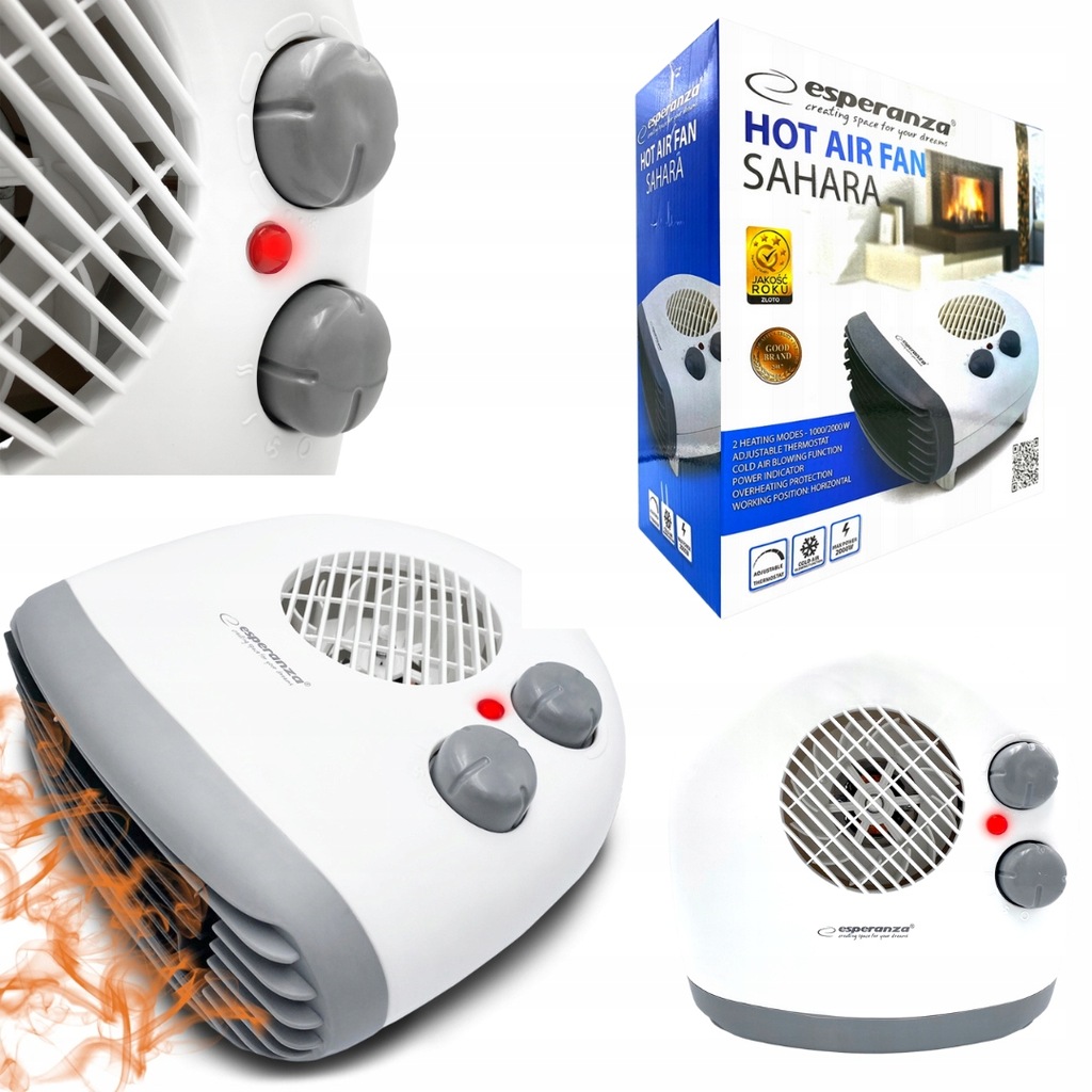 FARELKA ELEKTRYCZNA TERMOWENTYLATOR OGRZEWACZ PIEC - 12660541658 ...