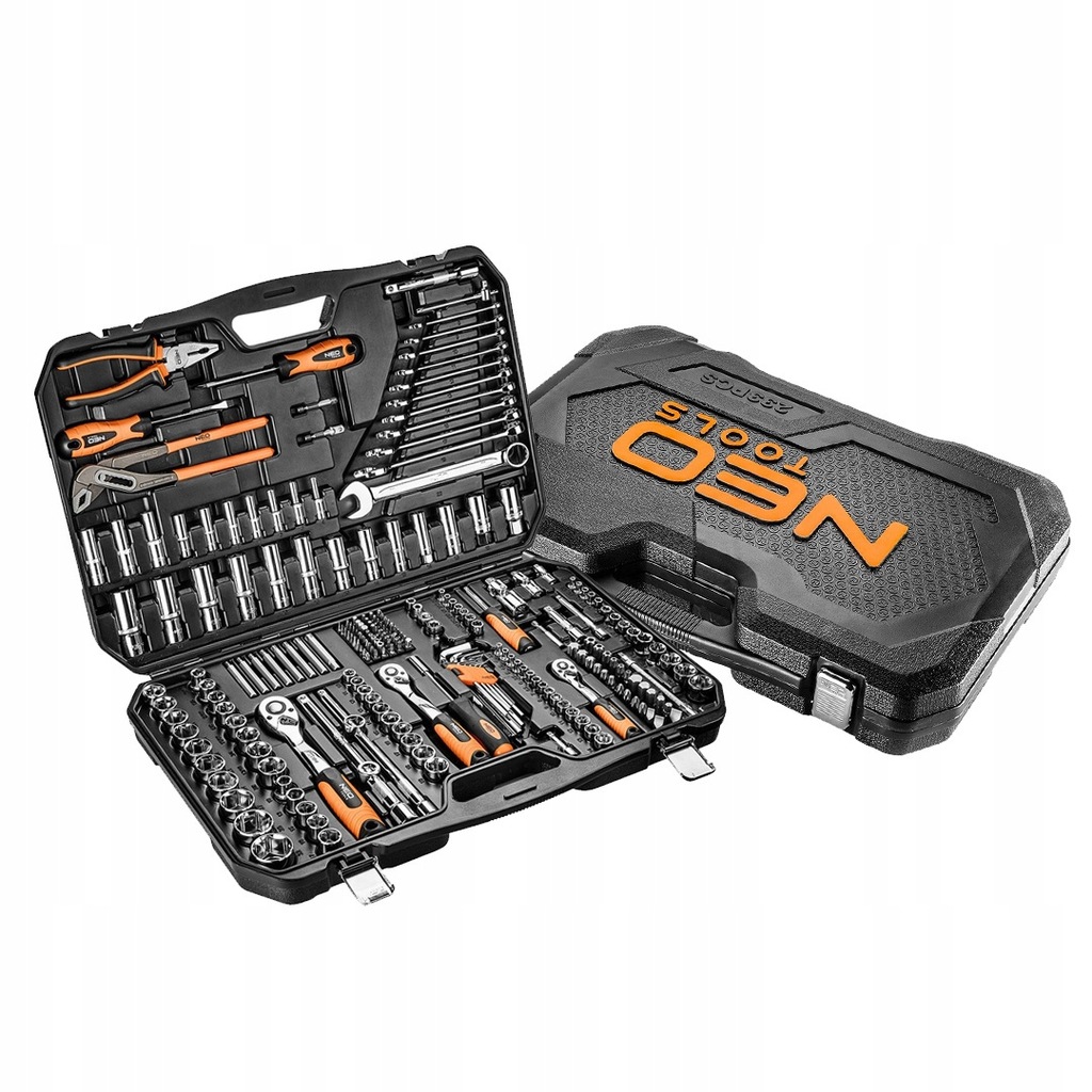 Neo Tools ZESTAW KLUCZY nasadowych walizka 233 el. - 12653541847 - oficjalne archiwum Allegro