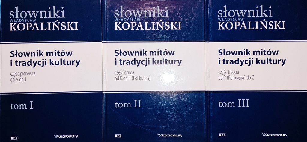 Słownik mitów i tradycji kultury Władysław Kopaliński 3 tomy ...