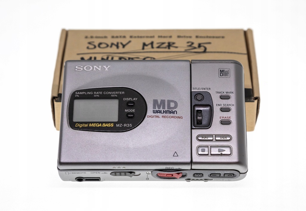 Sony MZ R35 - minidisc recorder - 12618675456 - oficjalne archiwum Allegro