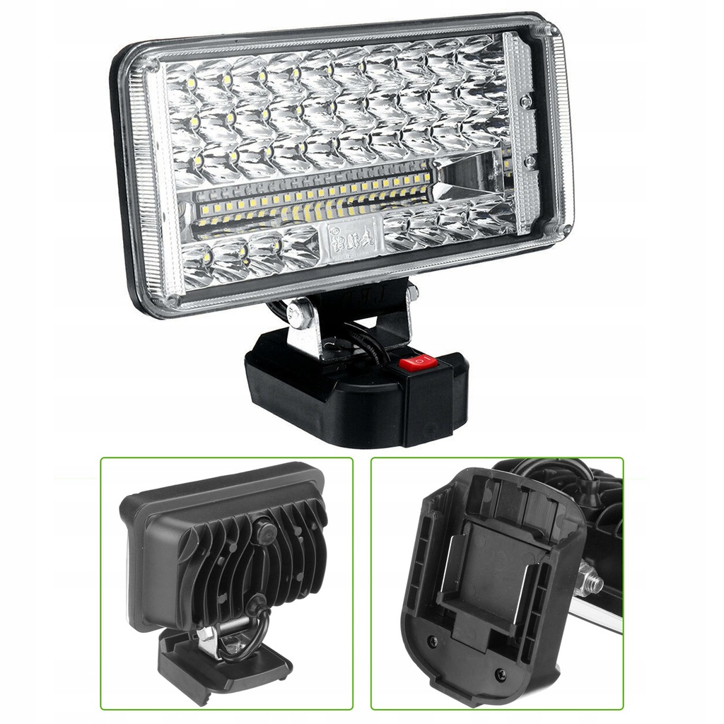59 LED LAMPA ROBOCZA HALOGEN 18V 7 Cali IP66 ABS - 12296963775 ...