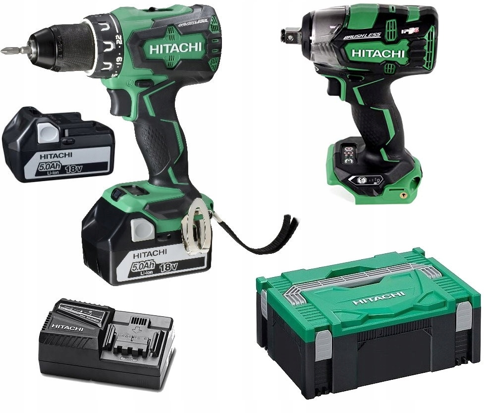 ZESTAW KC18DPL WB DS18DBSL + WR18DBDL2 HITACHI - 7610972385 - oficjalne archiwum Allegro