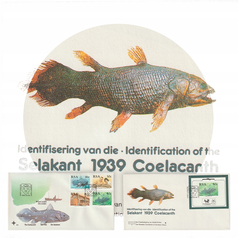 RPA Latimeria Żywa Skamieniałość Seria+Blok 2 FDC - 9198744377 ...