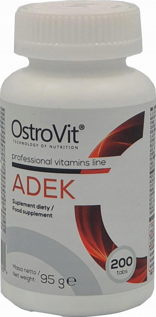 OstroVit. ADEK 200 tabs WITAMINA ADEK MAX DAWKA - 12173751062 ...
