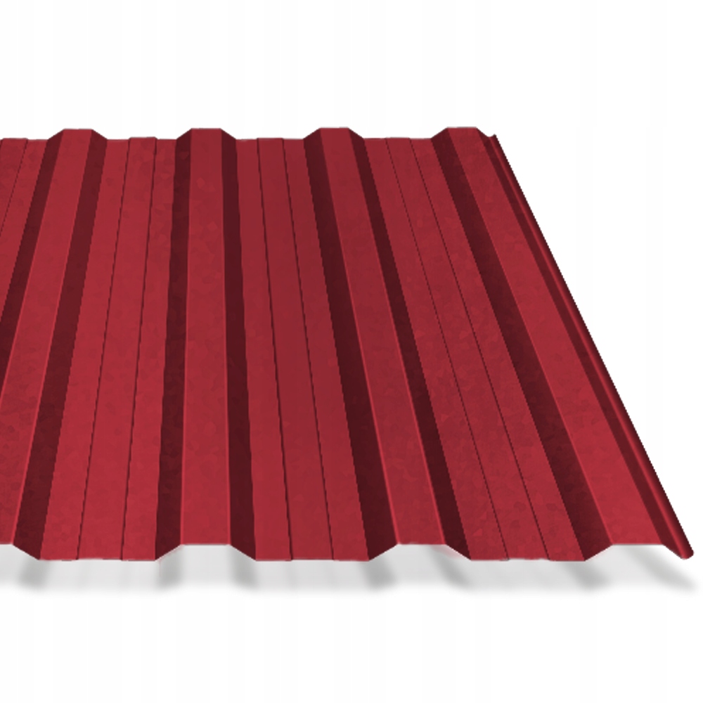 Blacha dachowa trapezowa T18 Plus MAX RAL3005 - 11950817643 - oficjalne archiwum Allegro