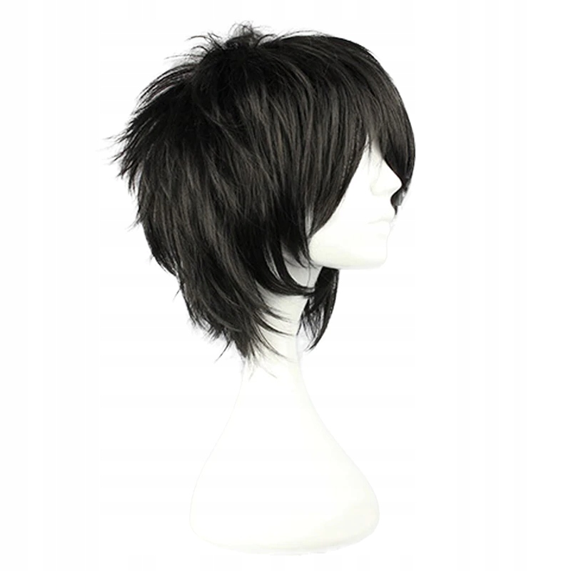 PERUKA ANIME WIG DEATH NOTE L COSPLAY NA PREZENT - 10425897895 ...