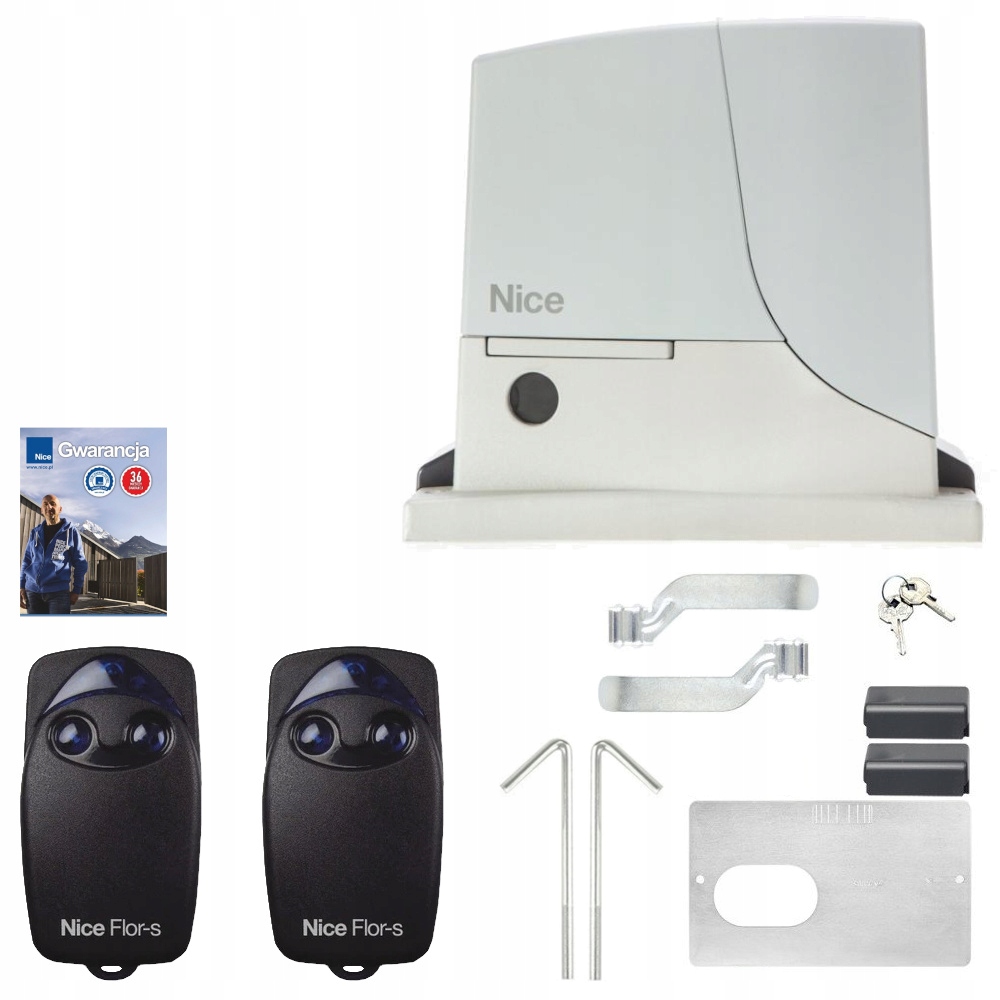 NICE ROX 600 - zestaw do 600 kg 2 piloty lampa LED - 12320345166 - oficjalne archiwum Allegro