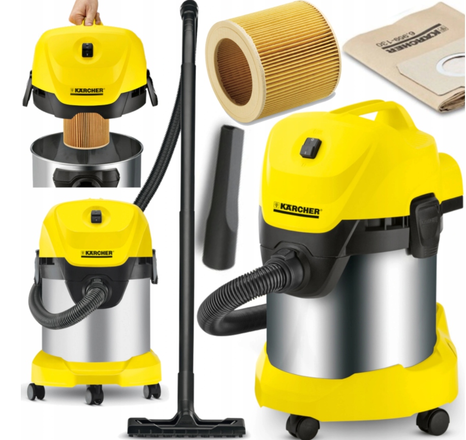 ODKURZACZ PRZEMYSŁOWY DO GIPSU KARCHER WD3 PREMIUM - 11613474994 - oficjalne archiwum Allegro