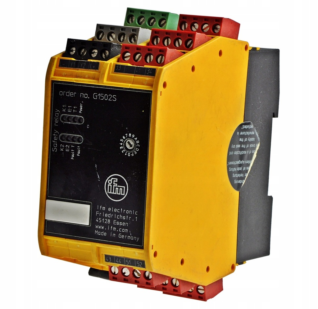 G1502S IFM Electronic Przekaźnik bezpieczeństwa - 8563640106 ...
