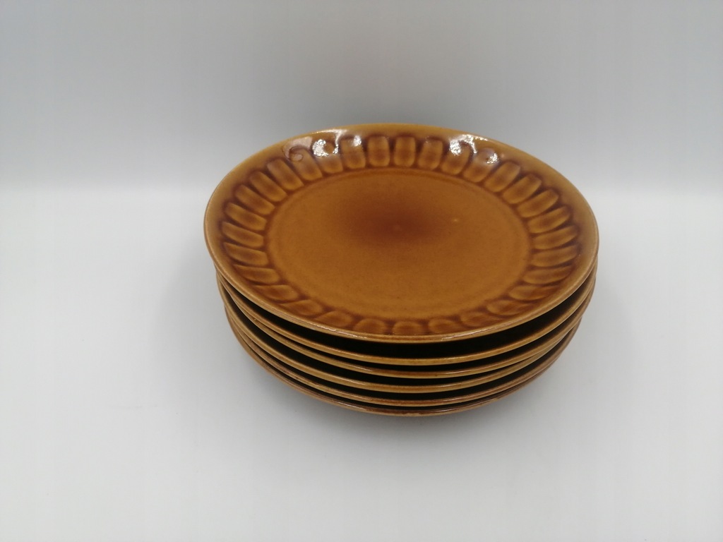 TALERZE TALERZYKI DESEROWE TUŁOWICE Z PRL 6 SZTUK - 11174970836 - oficjalne archiwum Allegro