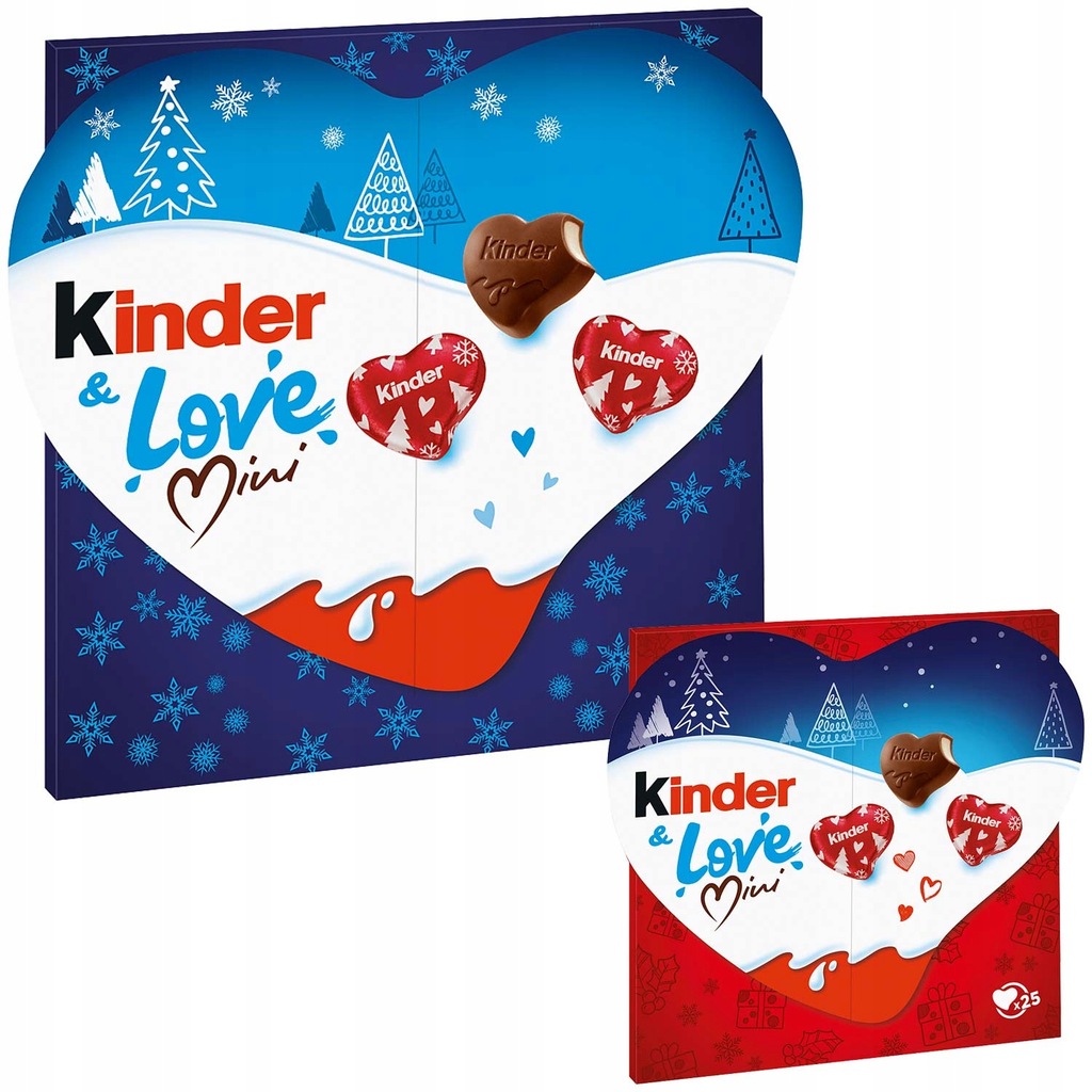 Czekoladki Kinder Love Mini Mikołaj Święta 107g - 12801598620 ...