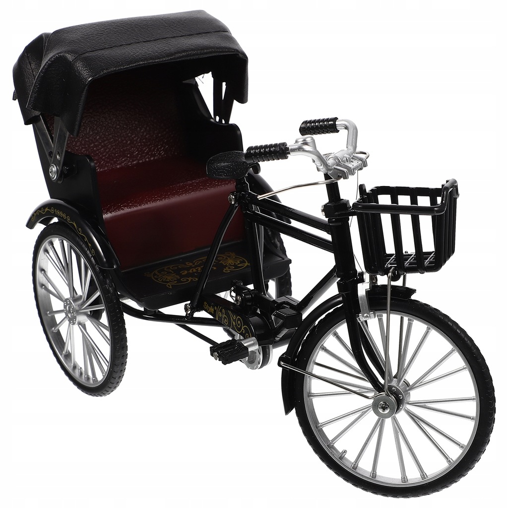 SIMULATED RICKSHAW MODEL TOY BICYCLE MINIATURE - 13589198721 ...