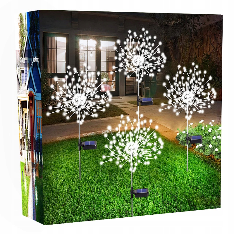 4SZT OGRODOWA LAMPA SOLARNA LAMPKI SOLARNE WBIJANE - 13819153501 - oficjalne archiwum Allegro