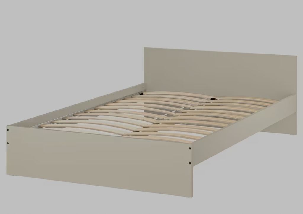 IKEA GURSKEN Rama łóżka beżowa i dwa stelaże - 12427979879 - oficjalne ...