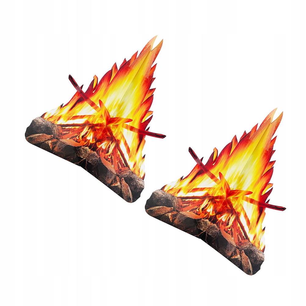 Cardboard Party Flame Faux Fireplace Simulation - 14360471261 ...