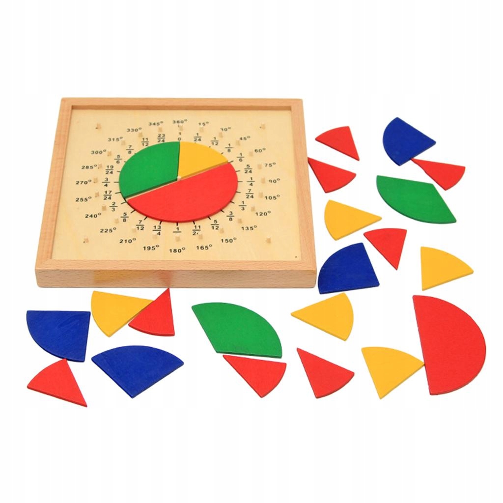 Fraction Circles Mathematics Teaching Aids Wooden - 13546709690 ...