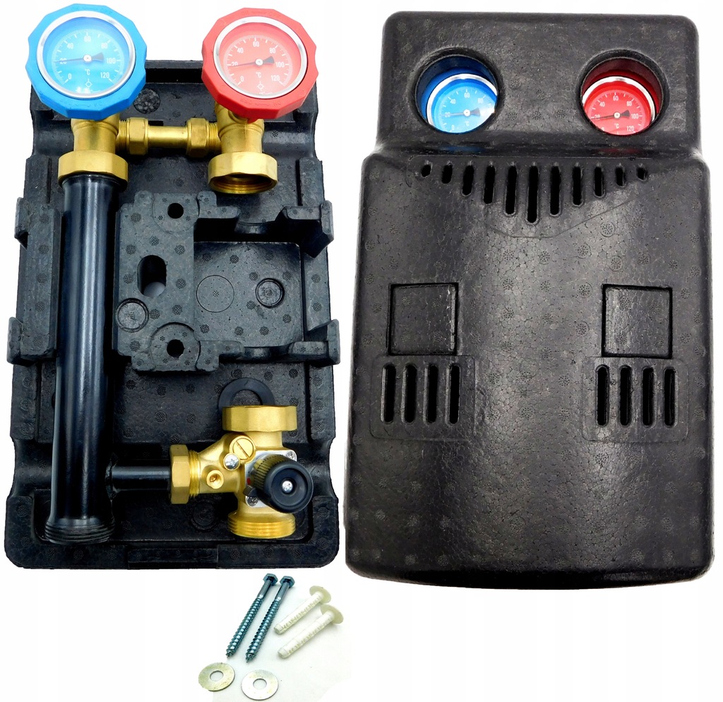 Grupa pompowa do CO z zaworem 3-drożnym mieszaczem - 8981388058 - oficjalne archiwum Allegro