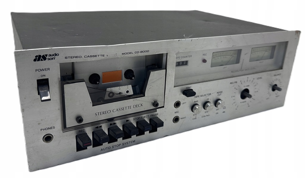 Magnetofon kasetowy Stereo Jednokasetowy AUDIO SONIC CD-8000 ...