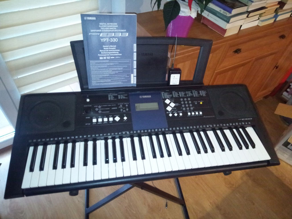 Keyboard Yamaha PSR E333 + stojak, stan idealny - 12706683026 ...