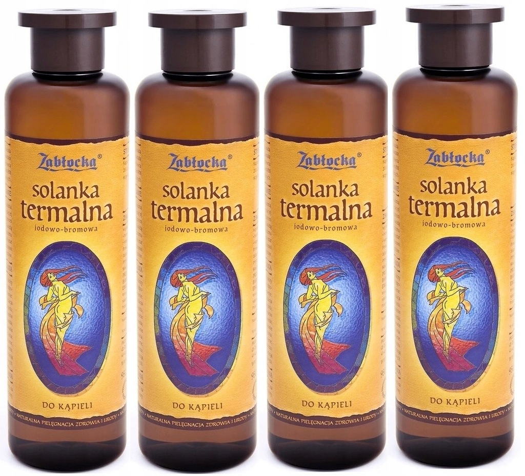 ZABŁOCKA 4 x SOLANKA TERMALNA JODOWO-BROMOWA 950ml - 11566406815 ...