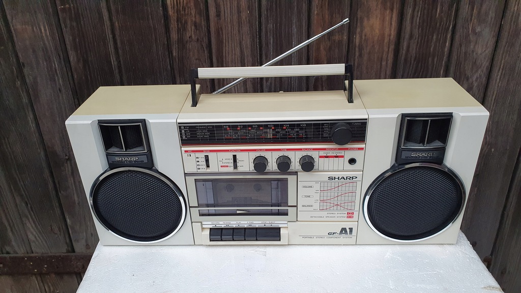 sharp gf a1 boombox ghettoblaster - 13284359973 - oficjalne archiwum Allegro