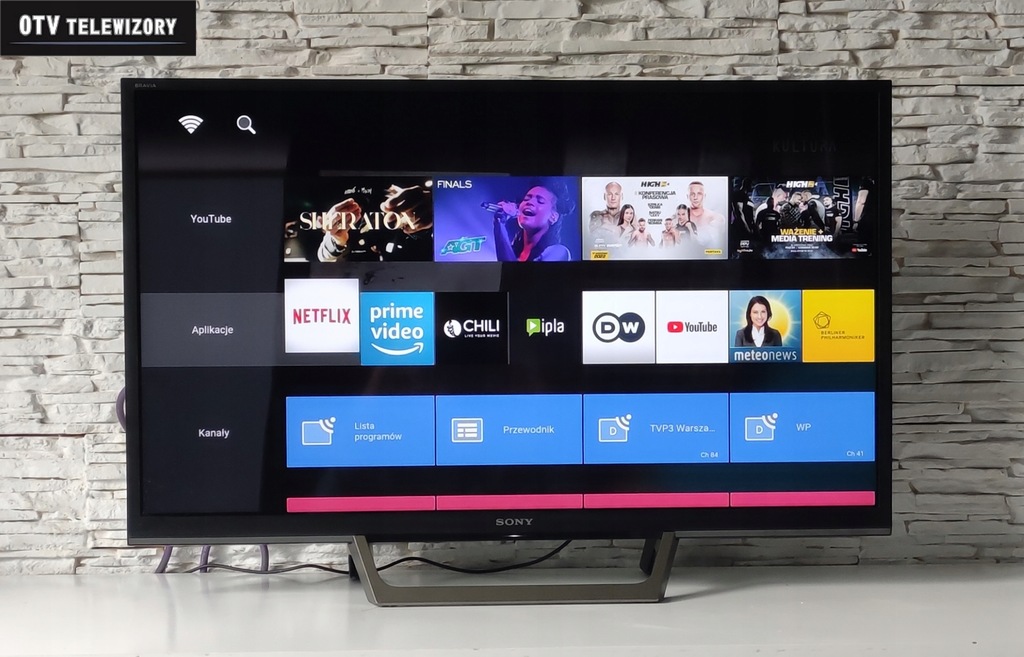 32 CALI TELEWIZOR SONY LED SMART TV WiFi DVB-T2 ++ - 12554183274 - oficjalne archiwum Allegro