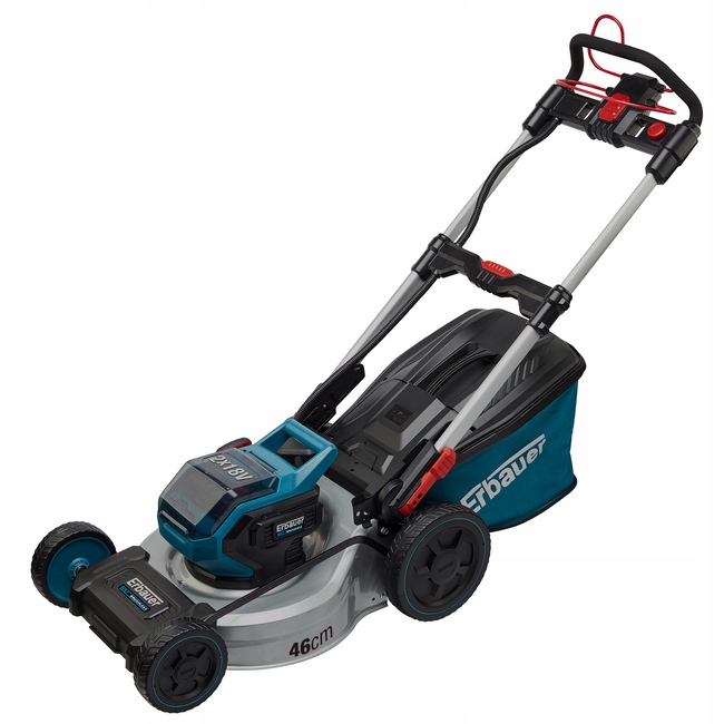 Kosiarka akumulatorowa + napęd Erbauer 2x18V 46cm - 13298256973 ...