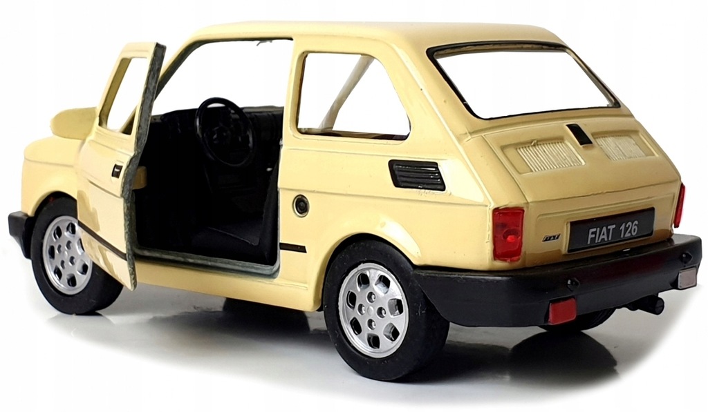 METALOWY FIAT 126p MALUCH Samochód PRL Auto Welly - 9026965296 ...