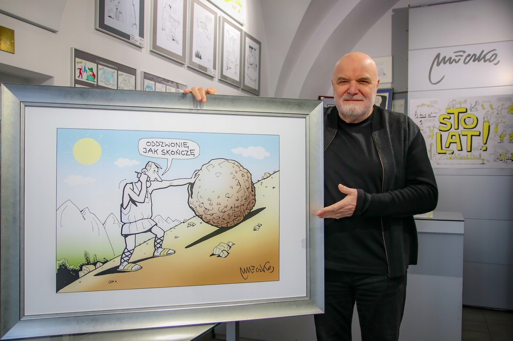 Andrzej Mleczko - rysunek z DEDYKACJĄ od artysty! - 15043198328 ...