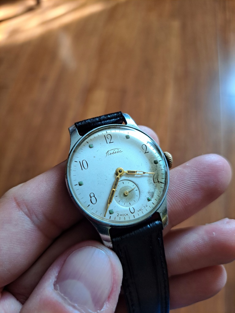 Zegarek pobieda stary lata 50te unikat - 12753847814 - oficjalne ...