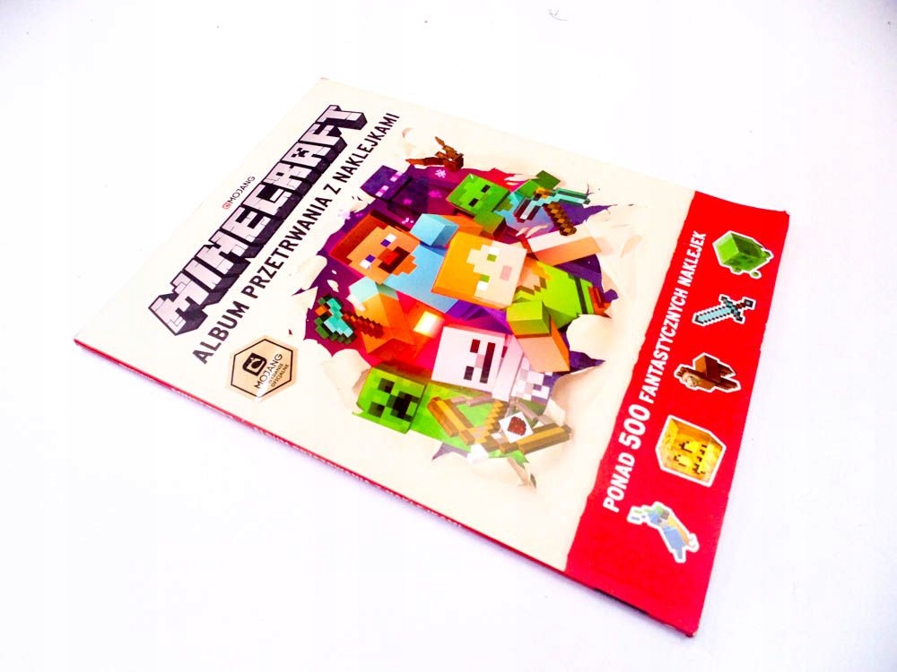 MINECRAFT ALBUM PRZETRWANIA Z NAKLEJKAMI - 12426799967 - oficjalne ...