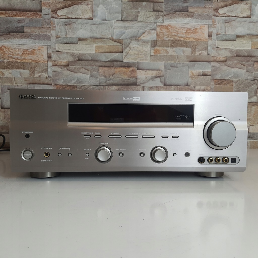 Amplituner Yamaha RX-V657 7.1 tytanowy,GWARANCJA - 12466540842 ...