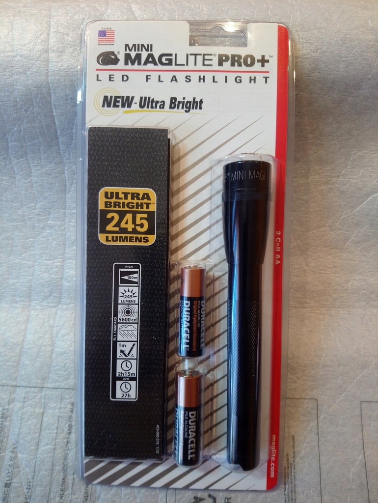 MINI MAGLITE PRO+ LATARKA 245 LUMENÓW LED ORYGINAŁ - 11036897699 ...