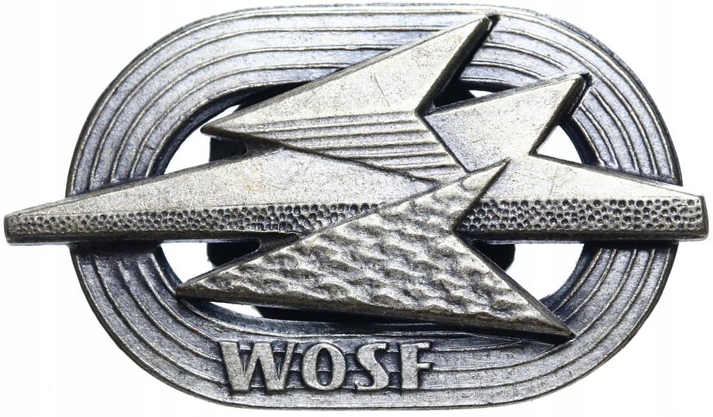 PRL Odznaka WOSF SREBRNA Czarna Nakrętka wz. 1969 - 9298143394 ...