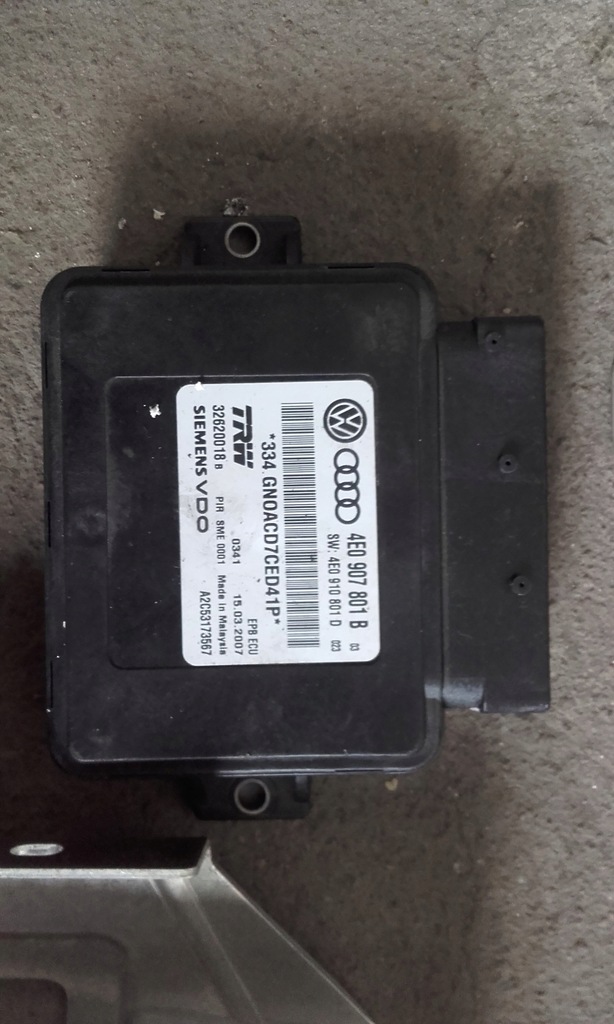 AUDI A8 D3 4E0907801B MODUŁ STEROWNIK HAMULCA - 8482155727 - oficjalne archiwum Allegro