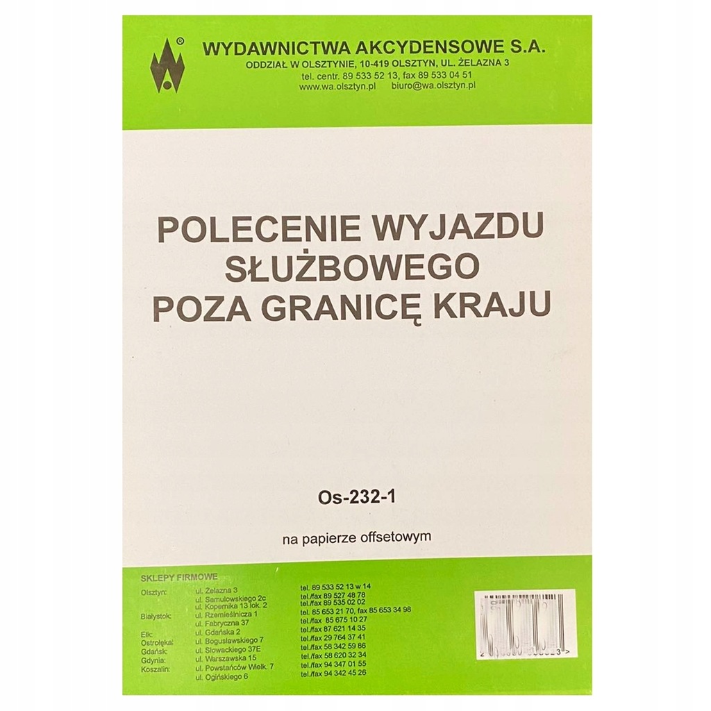 BLOK POLECENIE WYJAZDU SŁUŻBOWEGO ZA GRANICĘ KRAJU - 12423337550 ... BLOK POLECENIE WYJAZDU SŁUŻBOWEGO ZA GRANICĘ KRAJU - 12423337550 ...
