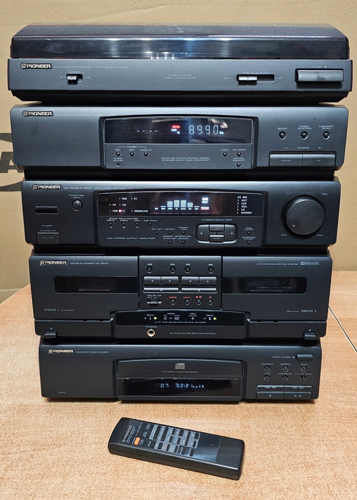 Wieża PIONEER XD-J110 | Składanka MIDI | Gramofon | Org.Pilot ...