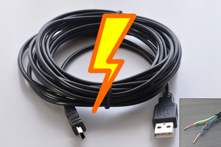 POWER USB - KABEL Mini USB 4M do ładowania - 8529129910 - oficjalne ...